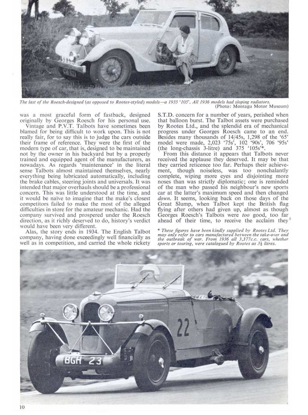 Talbot 14/45-110 Profile